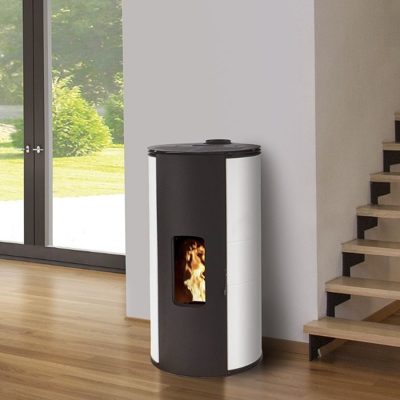 Poêle à granules giulia 9 etanche sortie concentrique sur le dessus ...