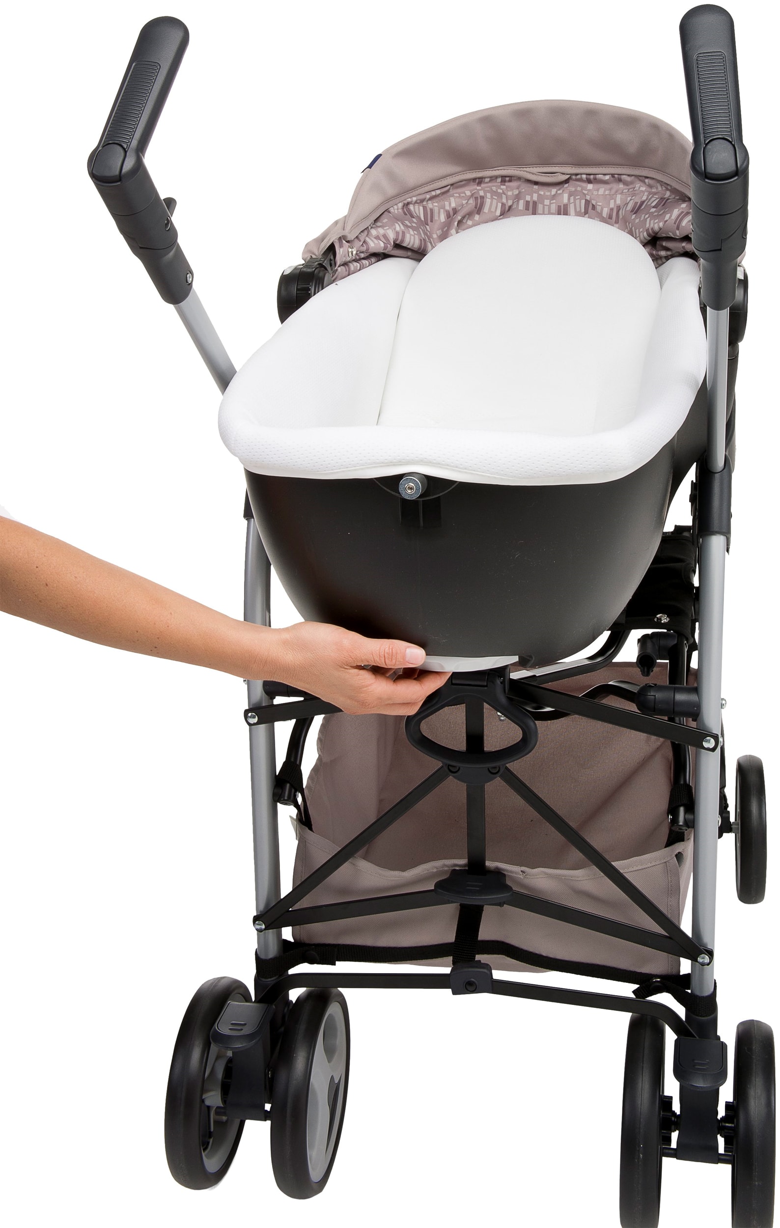 Poussette combiné CHICCO Trio Sprint beige Pas Cher - UBALDI.com