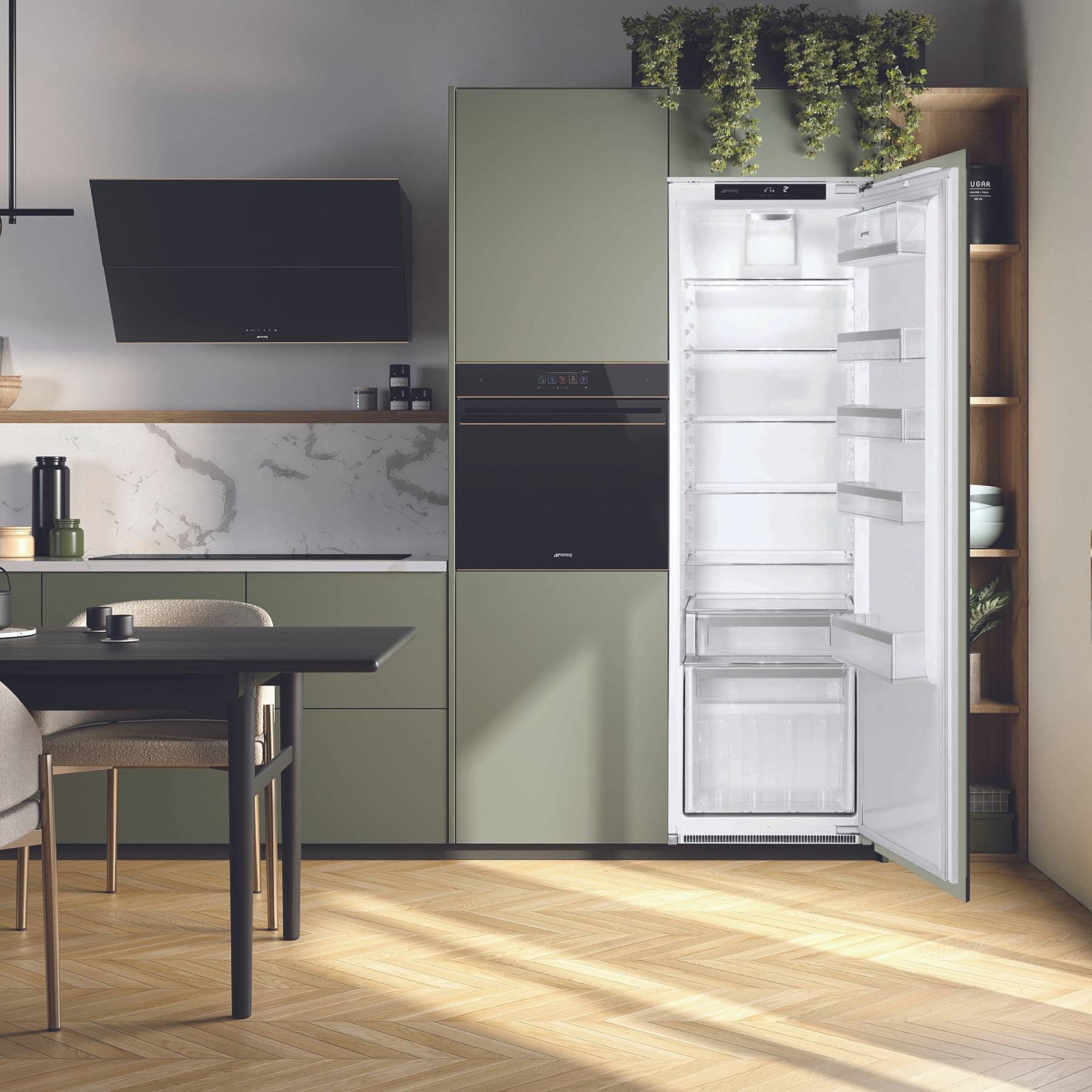 Réfrigérateur encastrable 1 porte SMEG S8L174D3E,311 litres, Froid ...