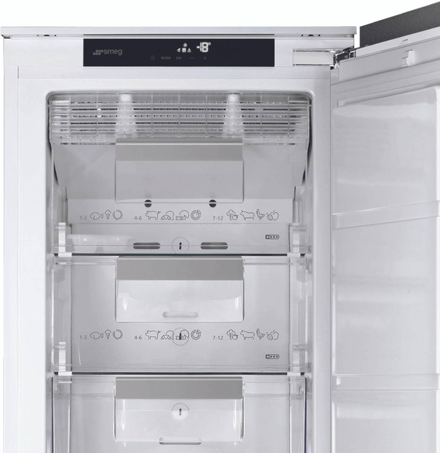 Congélateur encastrable armoire SMEG S8F174DNE 211 Litres, No frost ...