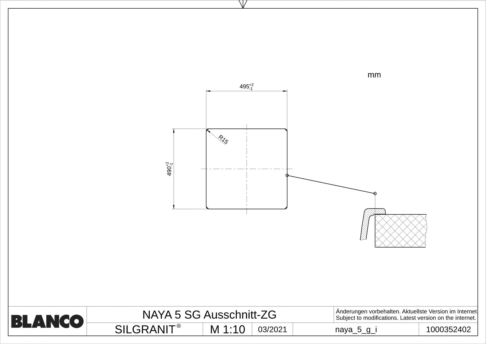 Evier sous plan BLANCO Naya 5-S 526581 à encaster sous plan Pas Cher ...