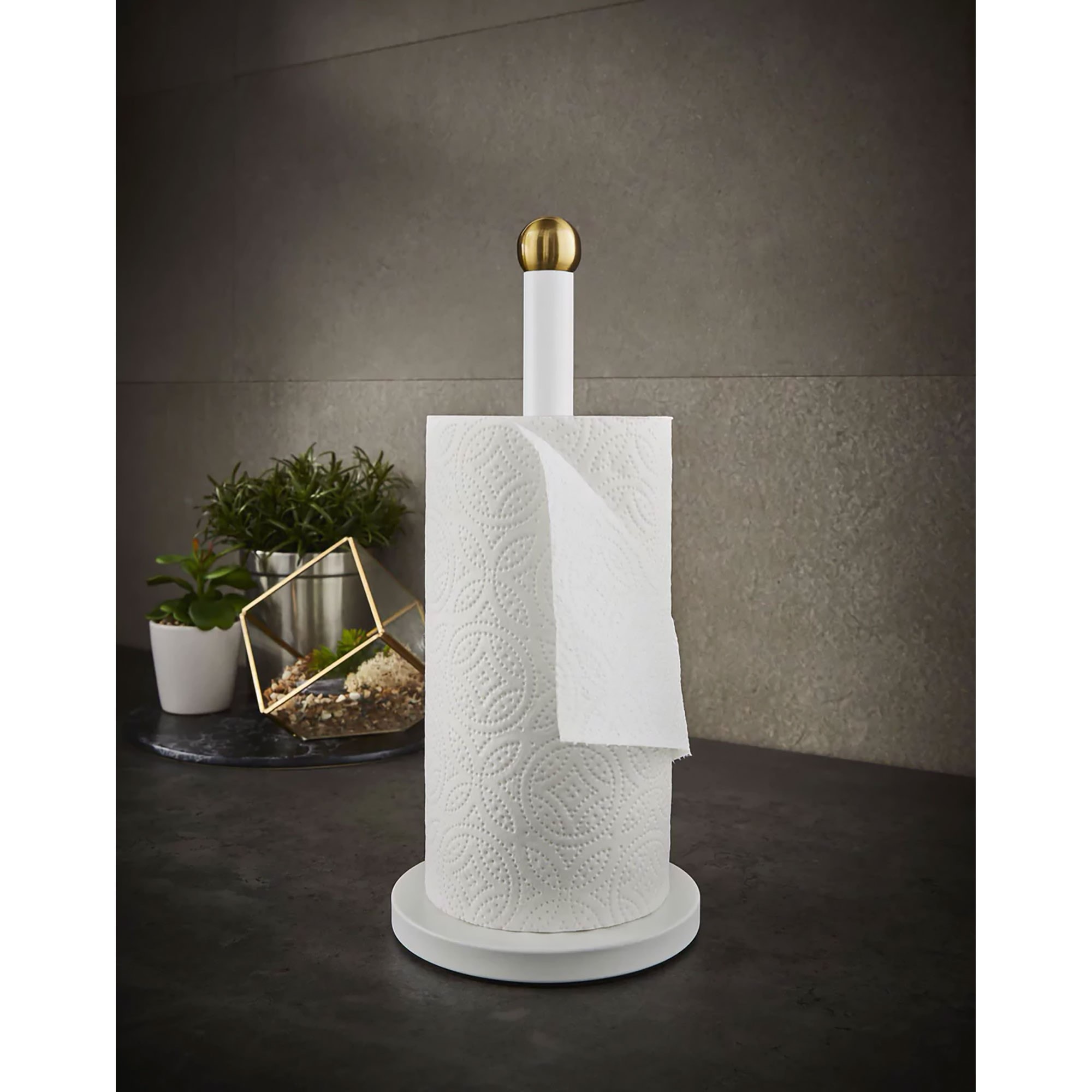 Swan swka17521whtn porte-papier de cuisine, acier inoxydable, stable ...