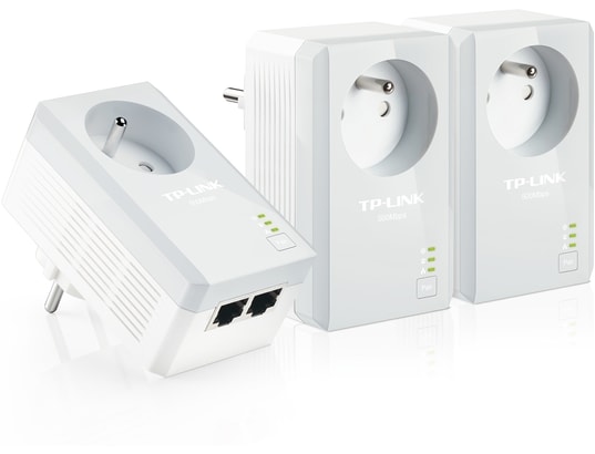 Adaptateur CPL TP-LINK TL-PA4025PTKIT - 3 CPL 500Mbps prise et 2rj45 ...