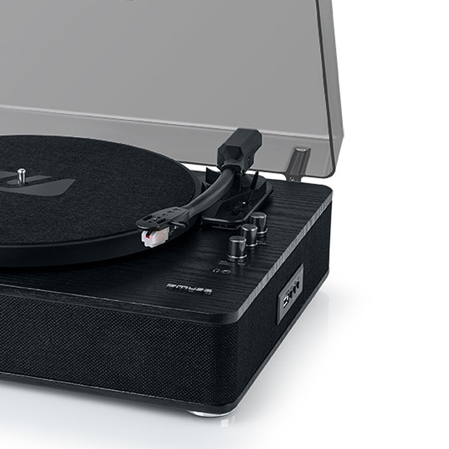 Tourne-disques muse mt-106 wood, platine vinyles 33/45/78 tours, stéréo ...