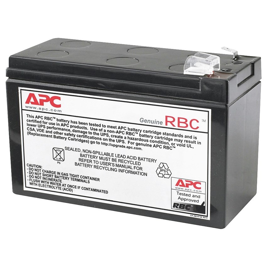 Batterie de remplacement APC RBC110 pour APC Back-UPS ES 550VA (BE550G ...