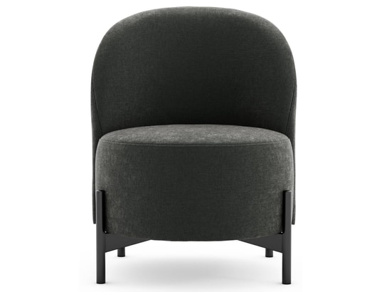 Fauteuil tissu SAMOA Fauteuil EBE Noir Pas Cher - UBALDI.com