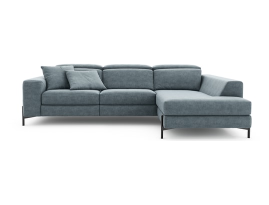 Canapé tissu SAMOA SPACE FLY Angle Droit 1 Relax electrique Bleu