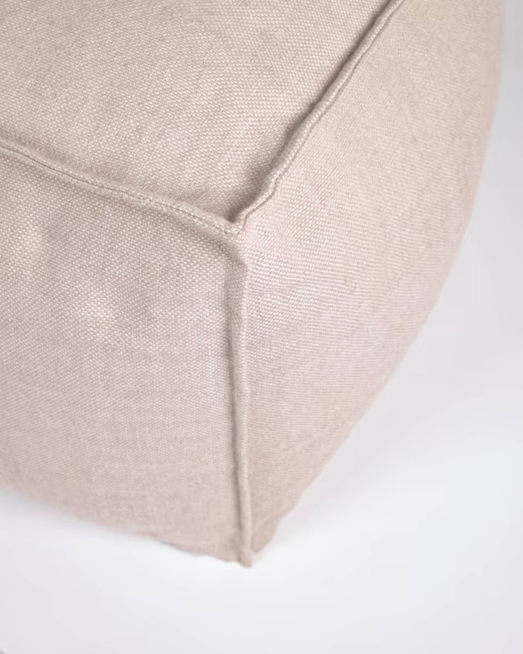 Pouf LF Pouf exterieur Beige 40x39cm Pas Cher - UBALDI.com