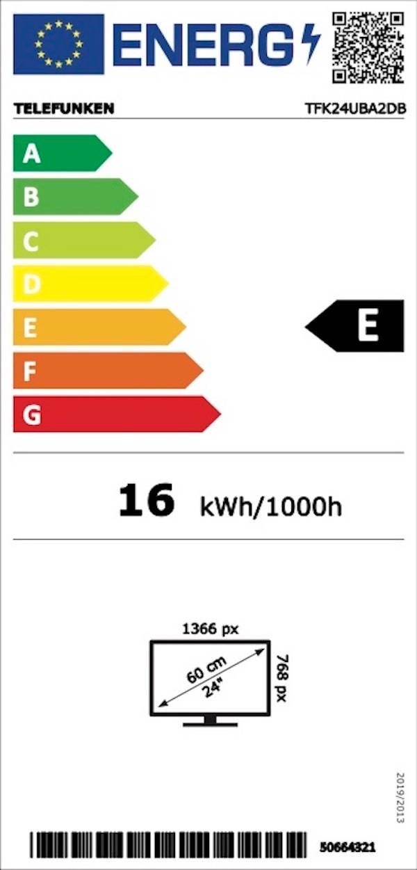 TELEFUNKEN TFK24UBA2DB - TV LCD 60 cm - Livraison rapide