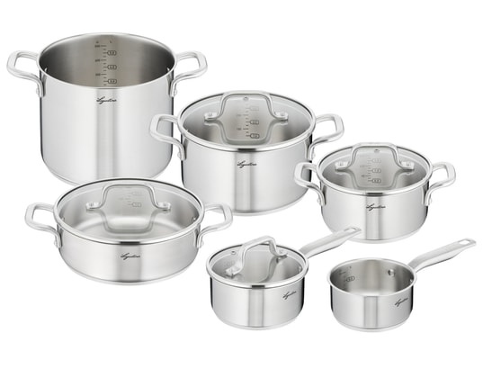 Set poêles et casseroles LAGOSTINA Virtuosa Set 10 pièces Pas Cher ...