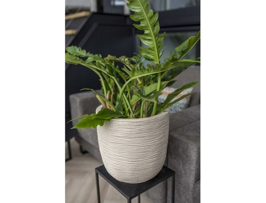 Capi pot à fleurs waste rib 43x41 cm beige terrazzo CAPI Pas Cher ...