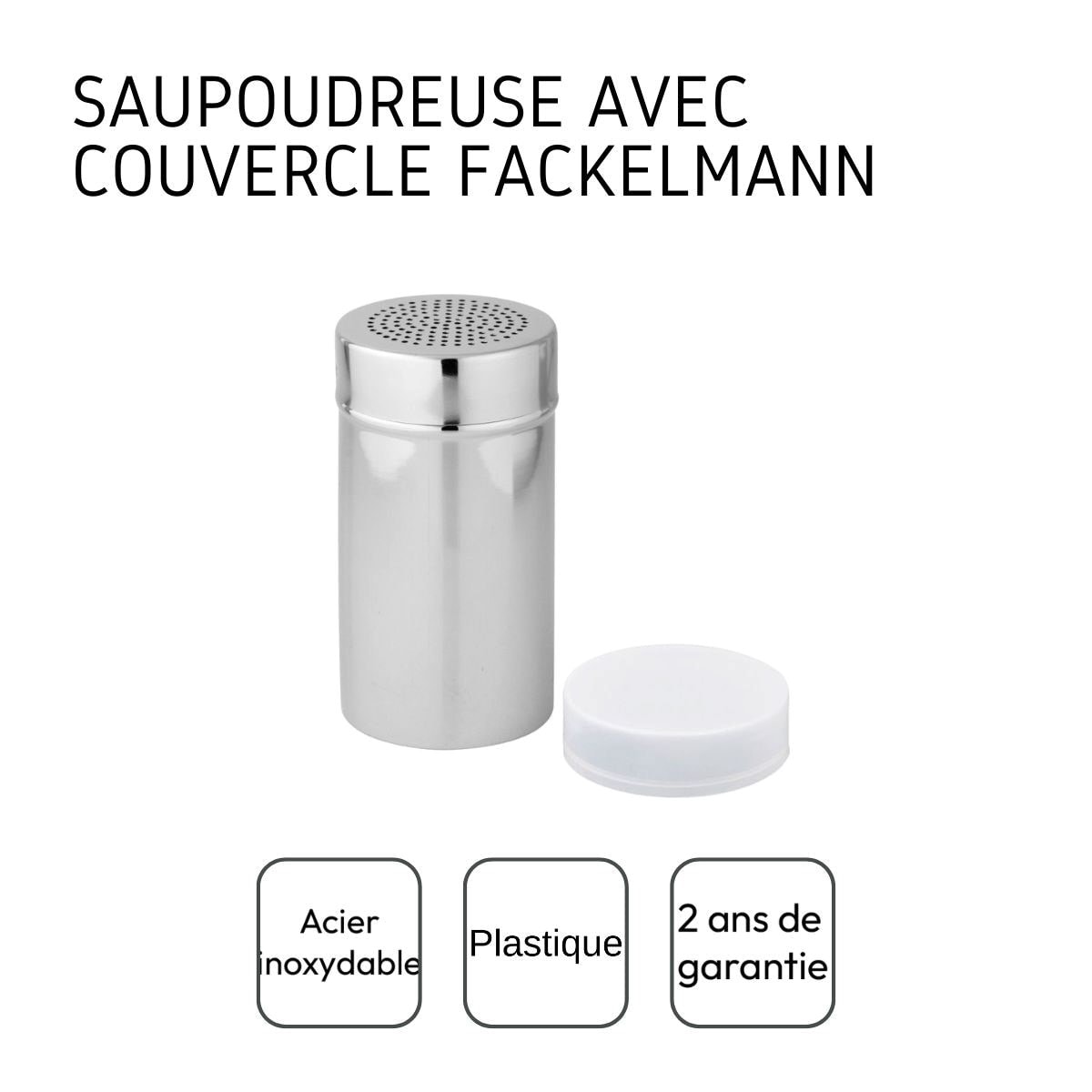 Saupoudreuse de cuisine avec couvercle fackelmann divers ref.42908 ...