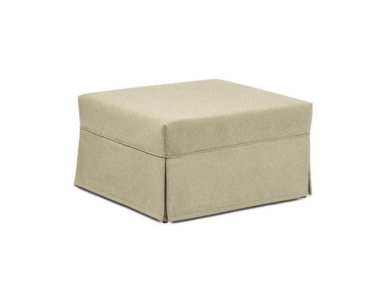 Pouf lit CAGLIARI convertible cuir éco écru Ouverture rapido couchage ...