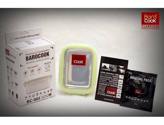 Boite alimentaire rectangulaire auto chauffante barocook - contenance ...