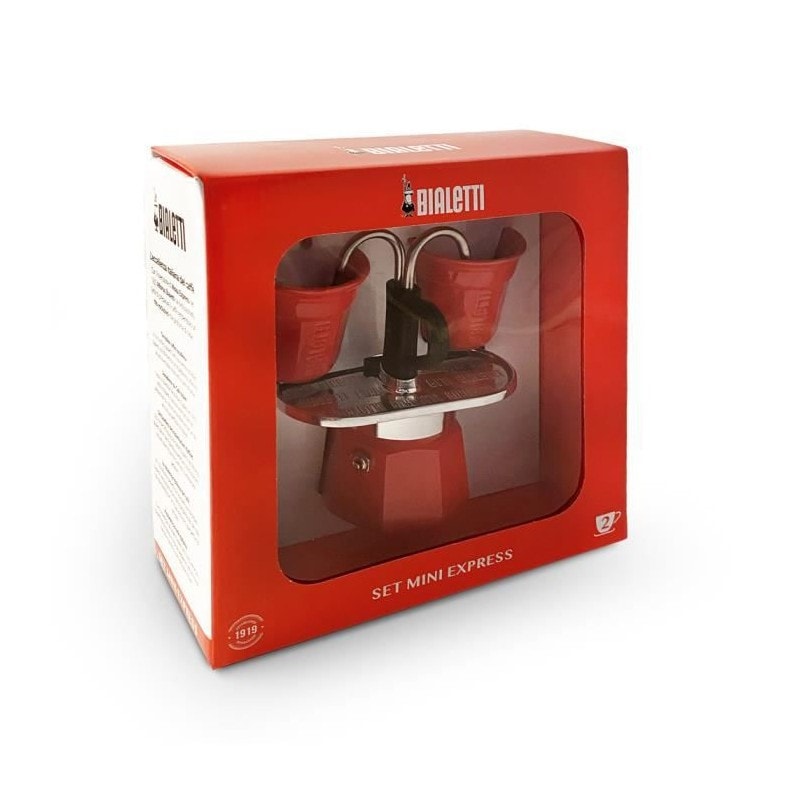 Set mini express 2 tasses rouge bialetti 61 rouge BIALETTI Pas Cher ...