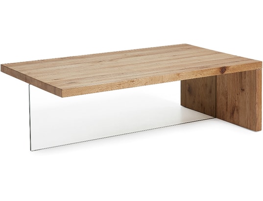 Table basse LF Table basse Triss chêne massif et verre