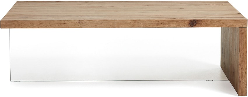 Table basse LF Table basse Triss chêne massif et verre