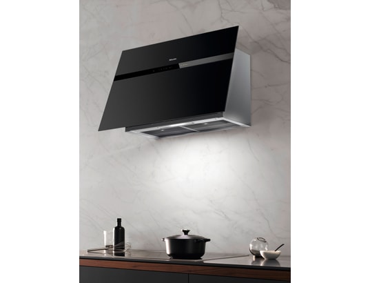 Hotte decorative murale MIELE DA 9298 W Screen, largeur 90 cm, 915 m3/h ...