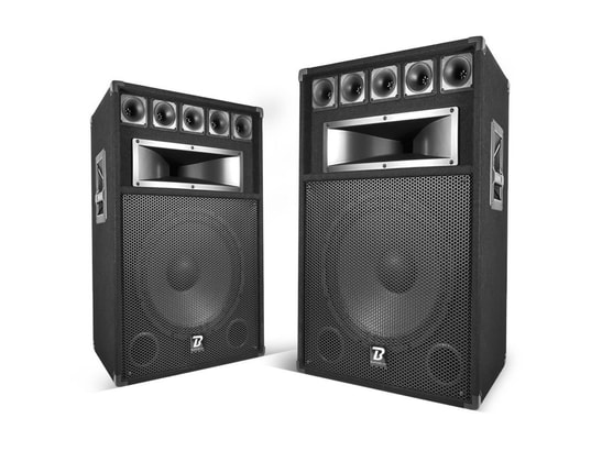 Paire d'enceinte Sono BOOMTONE DJ BM15 - 3 Voies / 2x500 Watts Max ...