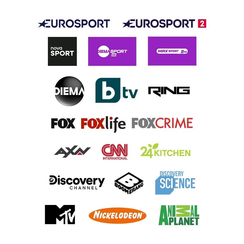 Renouvellement abonnement bulsatcom 12 mois full sport tv bulgarie, 69 chaines via antenne ...