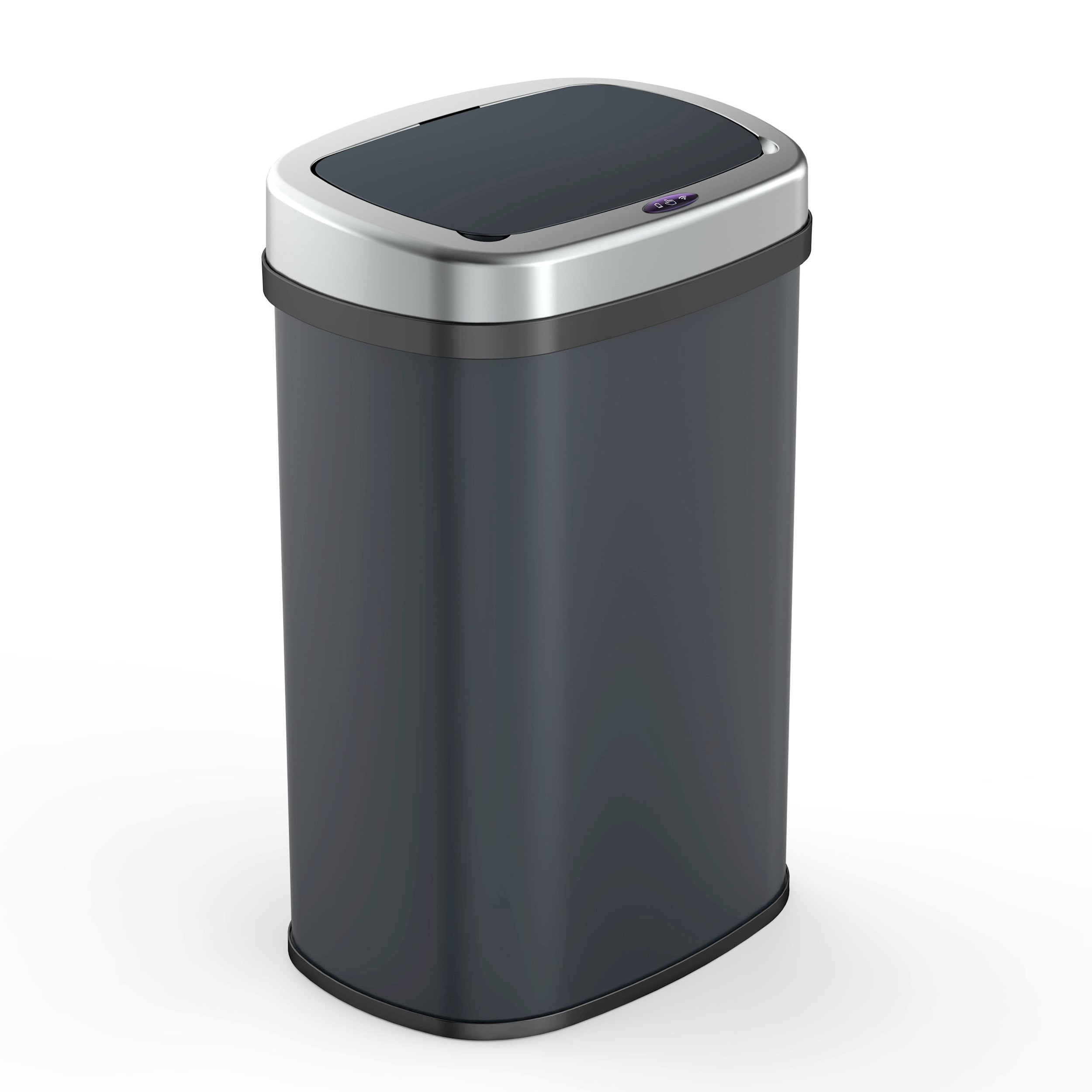 Poubelle de cuisine automatique majestic gris acier inoxydable 58 l ...