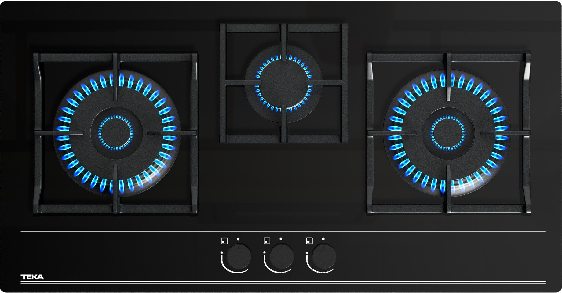 TEKA CGW LUX 86 3G AI AL 2TR CI Butane/Propane - Plaque gaz Pas Cher