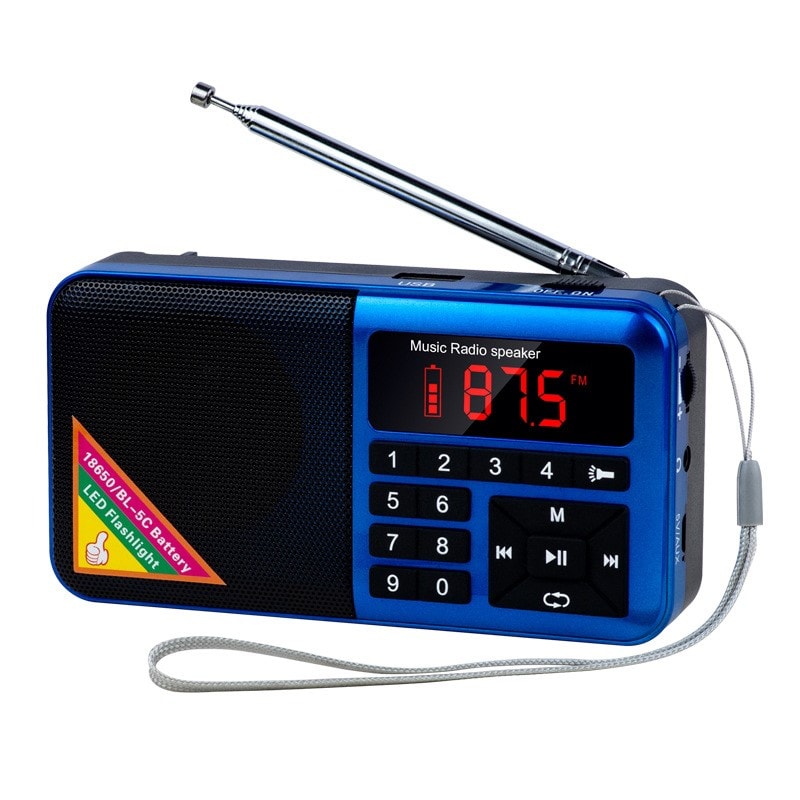 Poste radio enceinte bluetooth fm 70-108mhz digital stéréo batterie ...