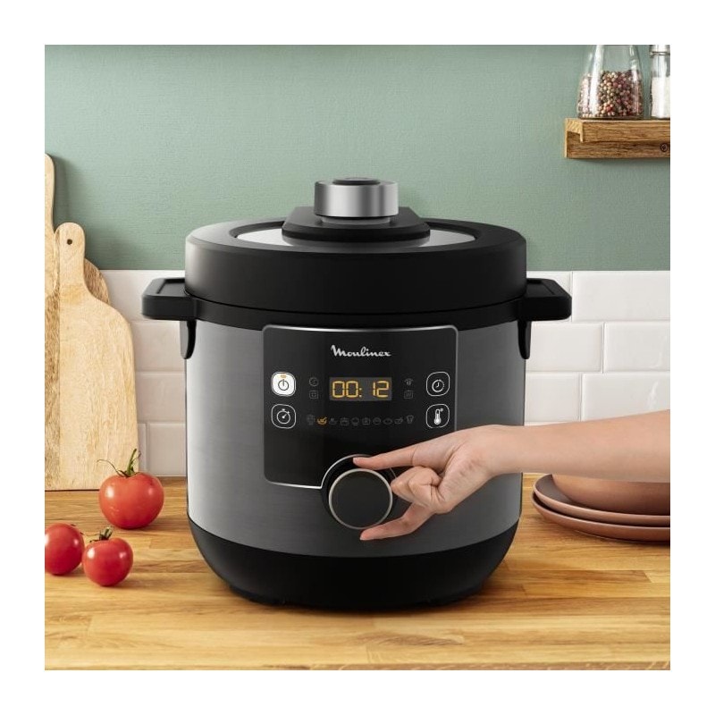 Moulinex yy4903fb turbo cuisine&fry multicuiseur, couvercle turbo-crisp ...