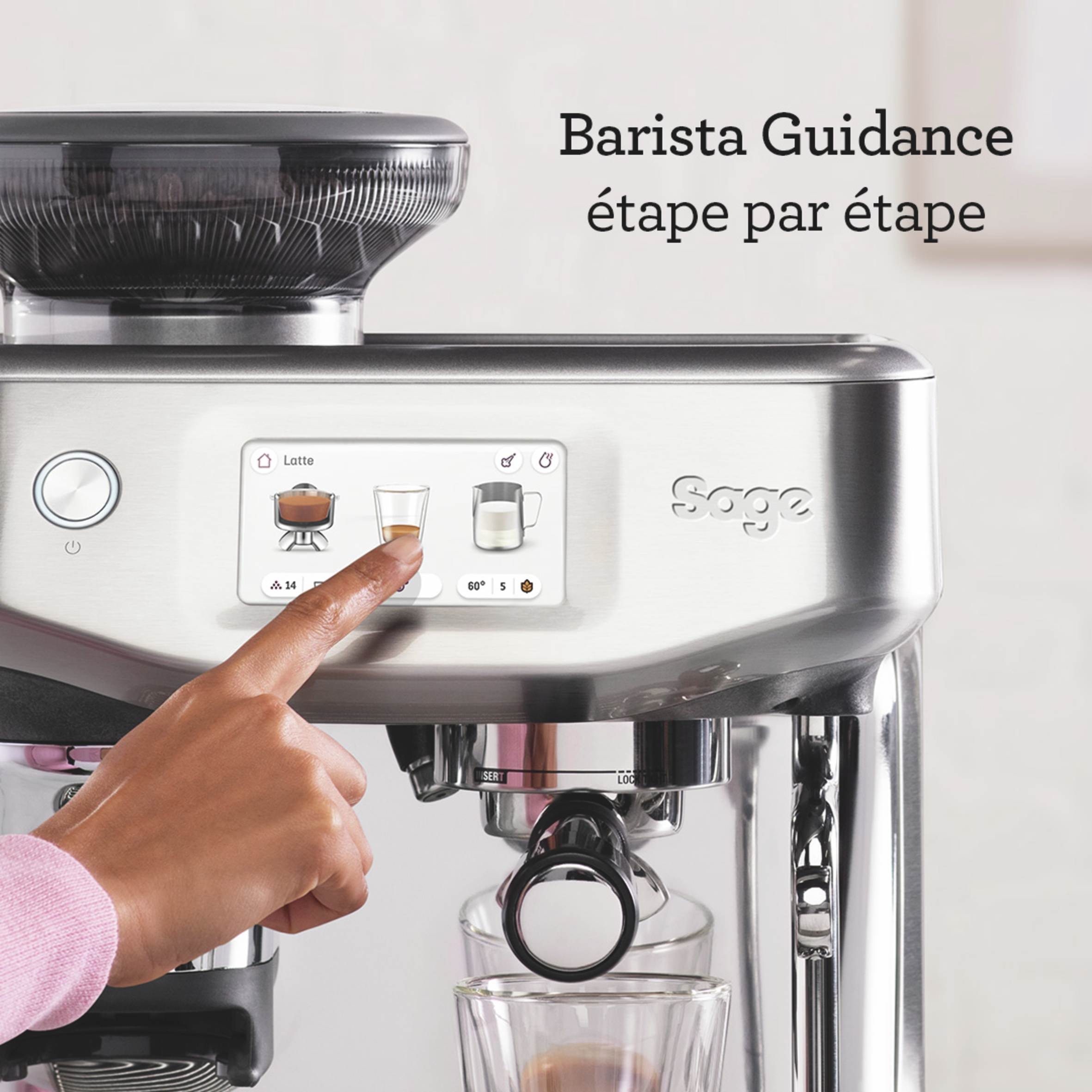 Robot expresso SAGE The Barista Touch Impress, Acier Inoxydable Pas ...