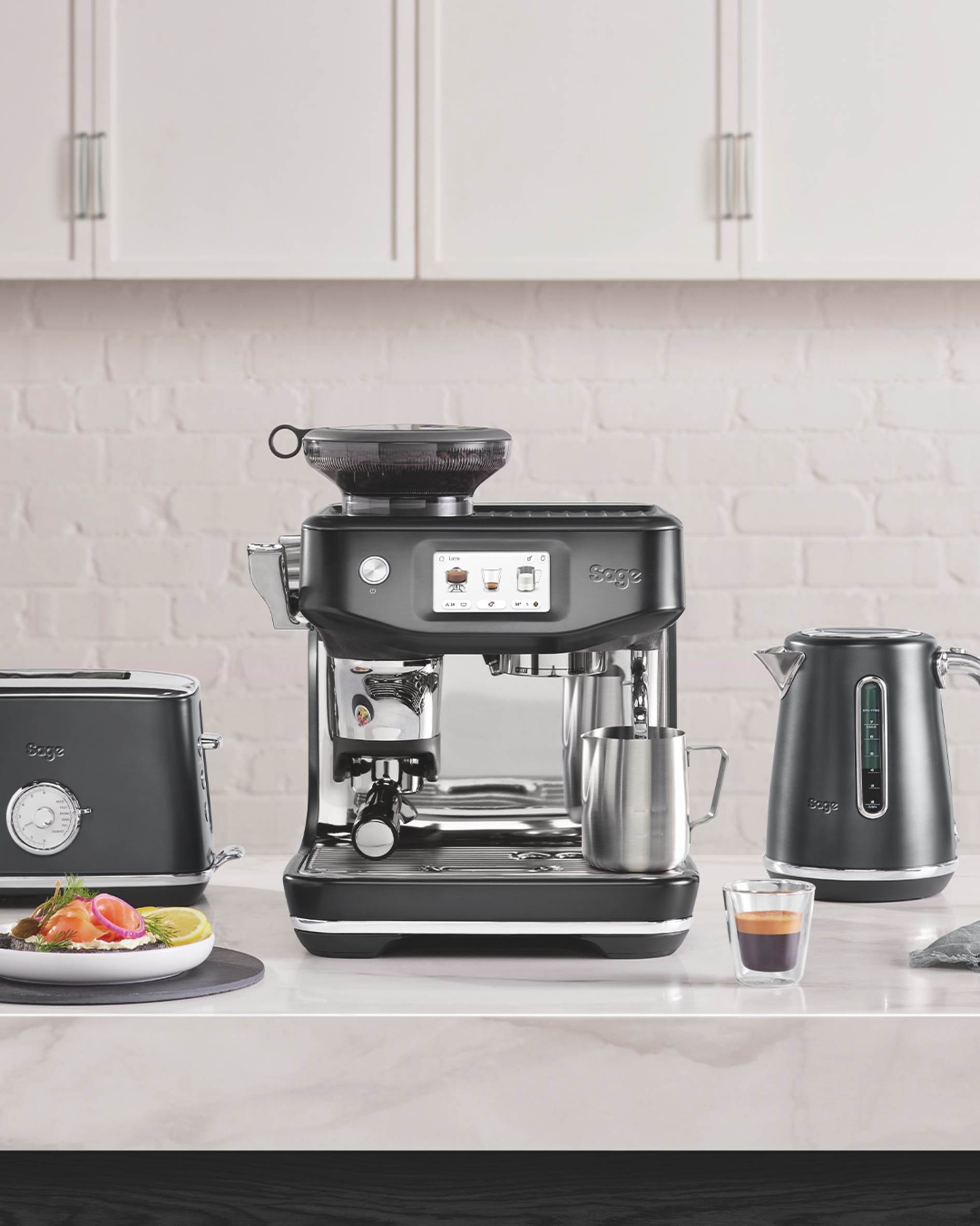 Robot expresso SAGE The Barista Touch Impress, Acier Inoxydable Noir ...
