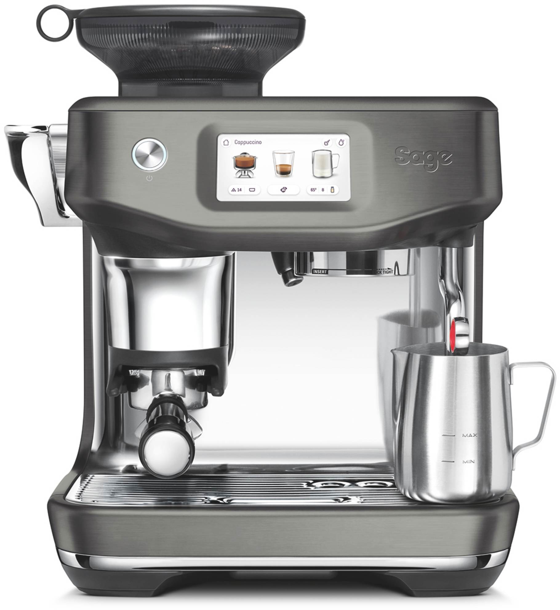 Robot expresso SAGE The Barista Touch Impress, Acier Inoxydable Noir ...