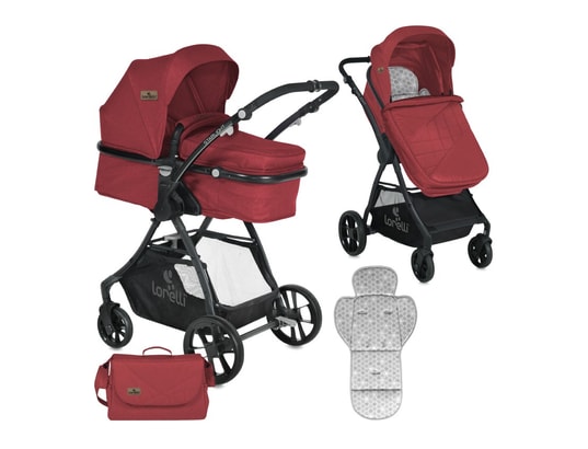 Poussette combinée avec couvre-jambes STARLIGHT Rouge Lorelli LORELLI