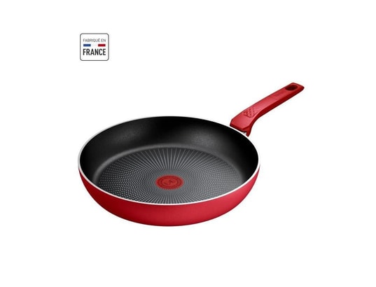 Tefal faitout 24 cm, induction, revetement antiadhésif, couvercle verre, ergonomique, fabriqué ...