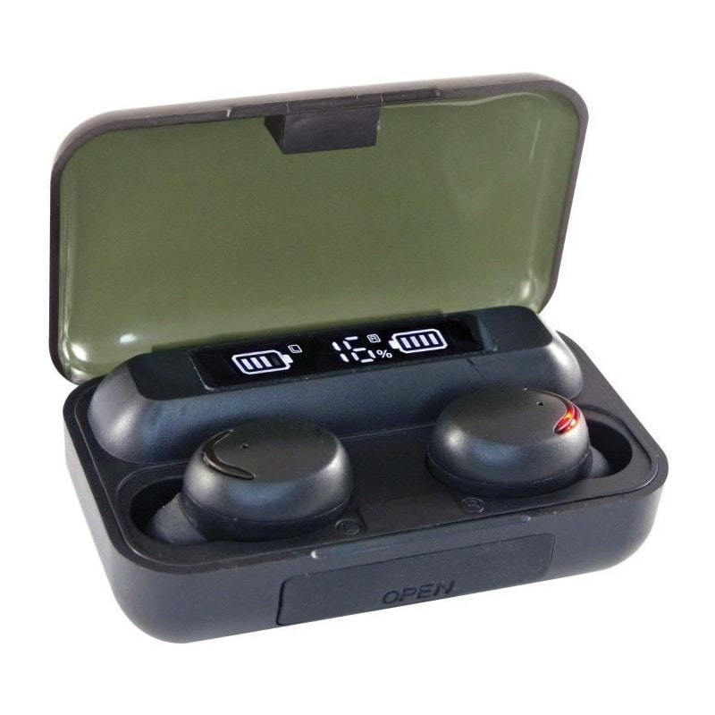 Oreillettes stereo bluetooth et power bank noir - inovalley - co15-bth ...