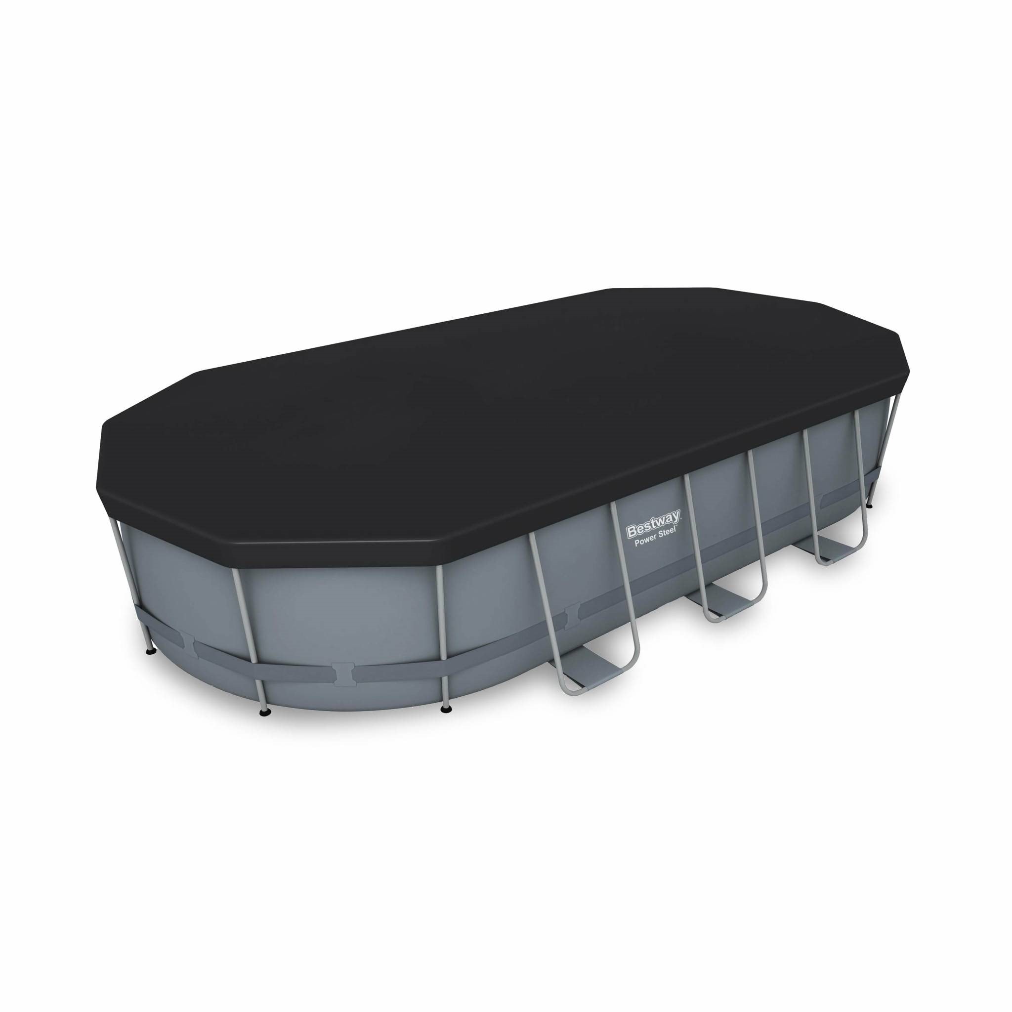 Kit Piscine Complet Bestway Spinelle Grise Piscine Ovale Tubulaire Kit Piscine Complet Bestway Spinelle Grise Piscine Ovale Tubulaire