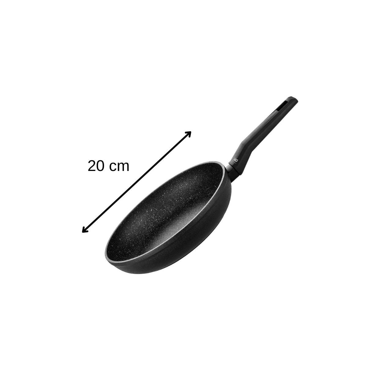 Lot de deux poêles à frire en aluminium 20 cm et 24 cm elo granit solution ref.9904550 ELO