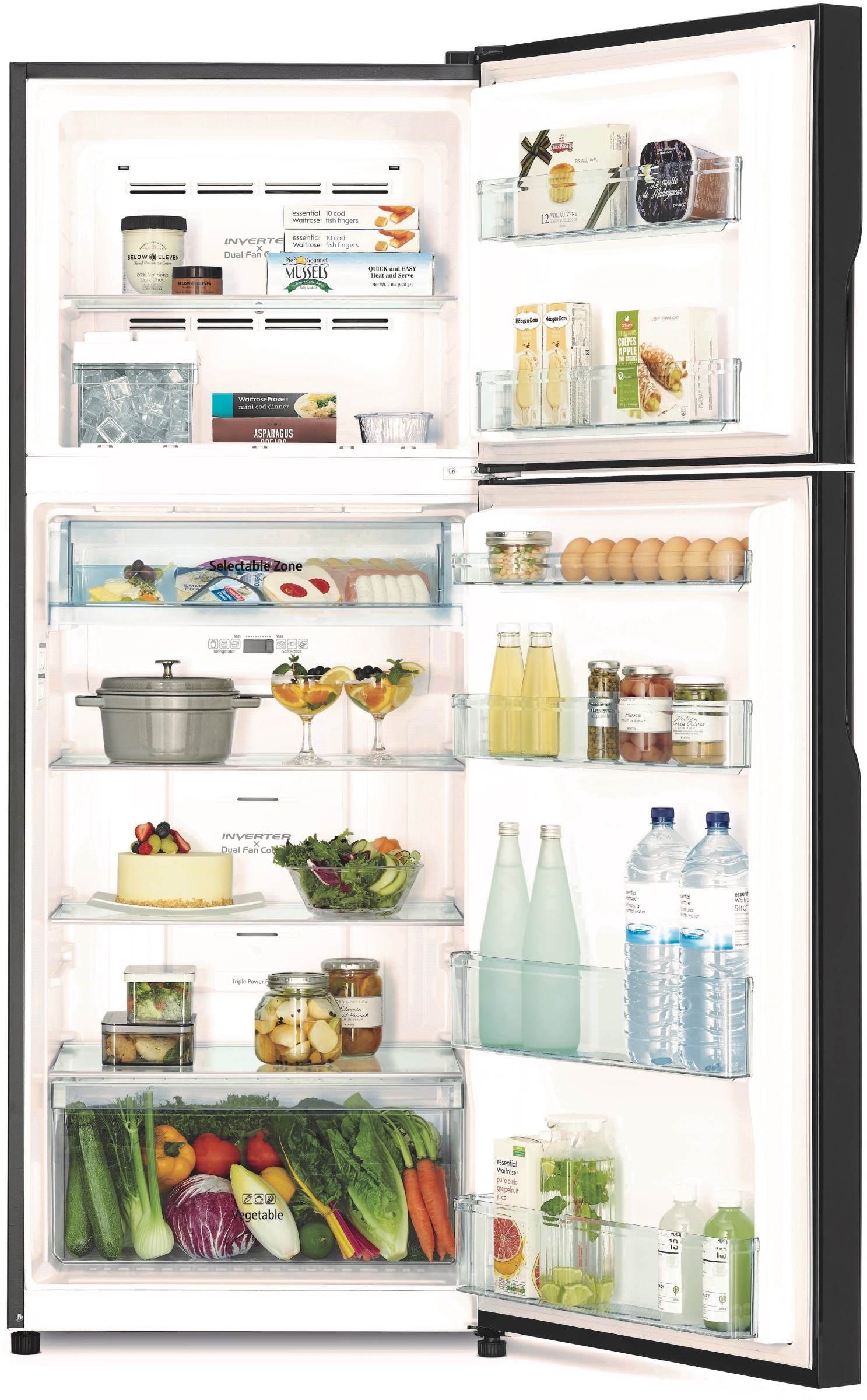 Réfrigérateur congélateur haut HITACHI RVX471PRU91BSL Pas Cher - UBALDI.com