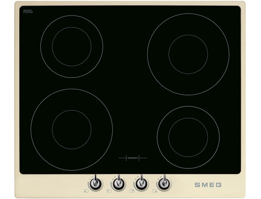 SMEG SI964PM, Victoria Crème, Manette - Plaque induction Pas Cher