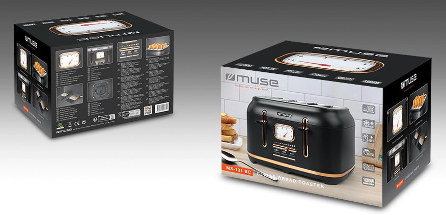 Grille pain MUSE MS-131 BC Pas Cher - UBALDI.com