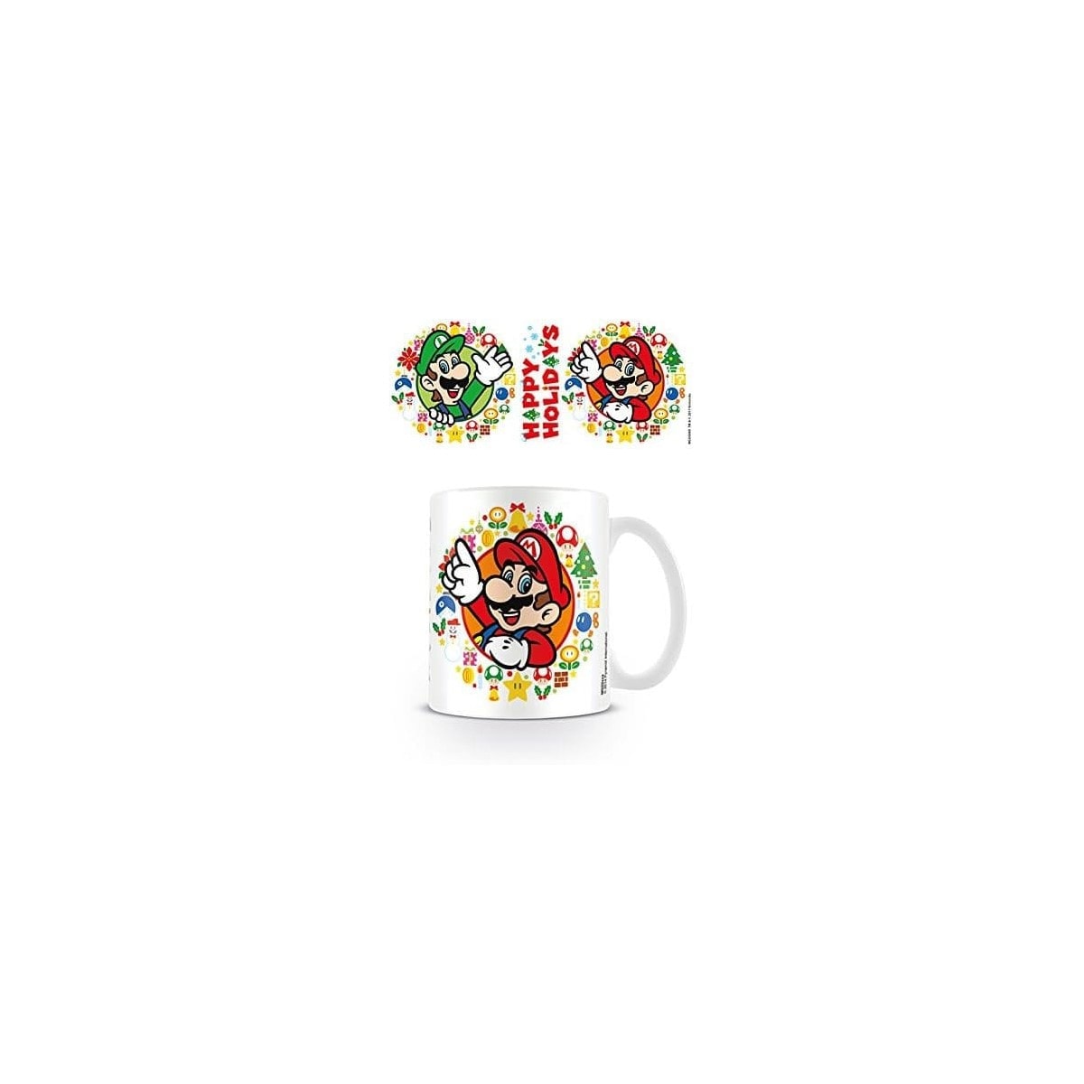Super mario - mug happy holidays PYRAMID INTERNATIONAL