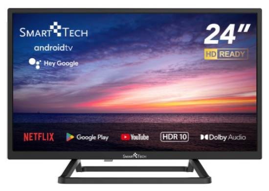 SMART TECH 24HA10T3 - Smart TV android - TV LED 60 cm - Livraison rapide