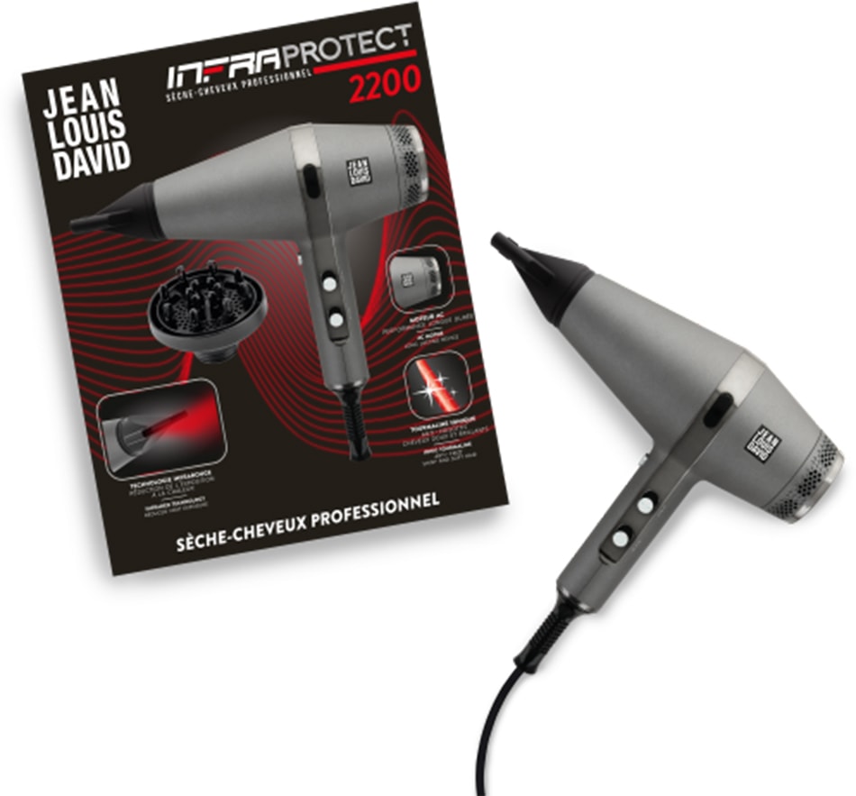 Sèche-cheveux pro JL DAVID 20204 Infraprotect Pas Cher - UBALDI.com