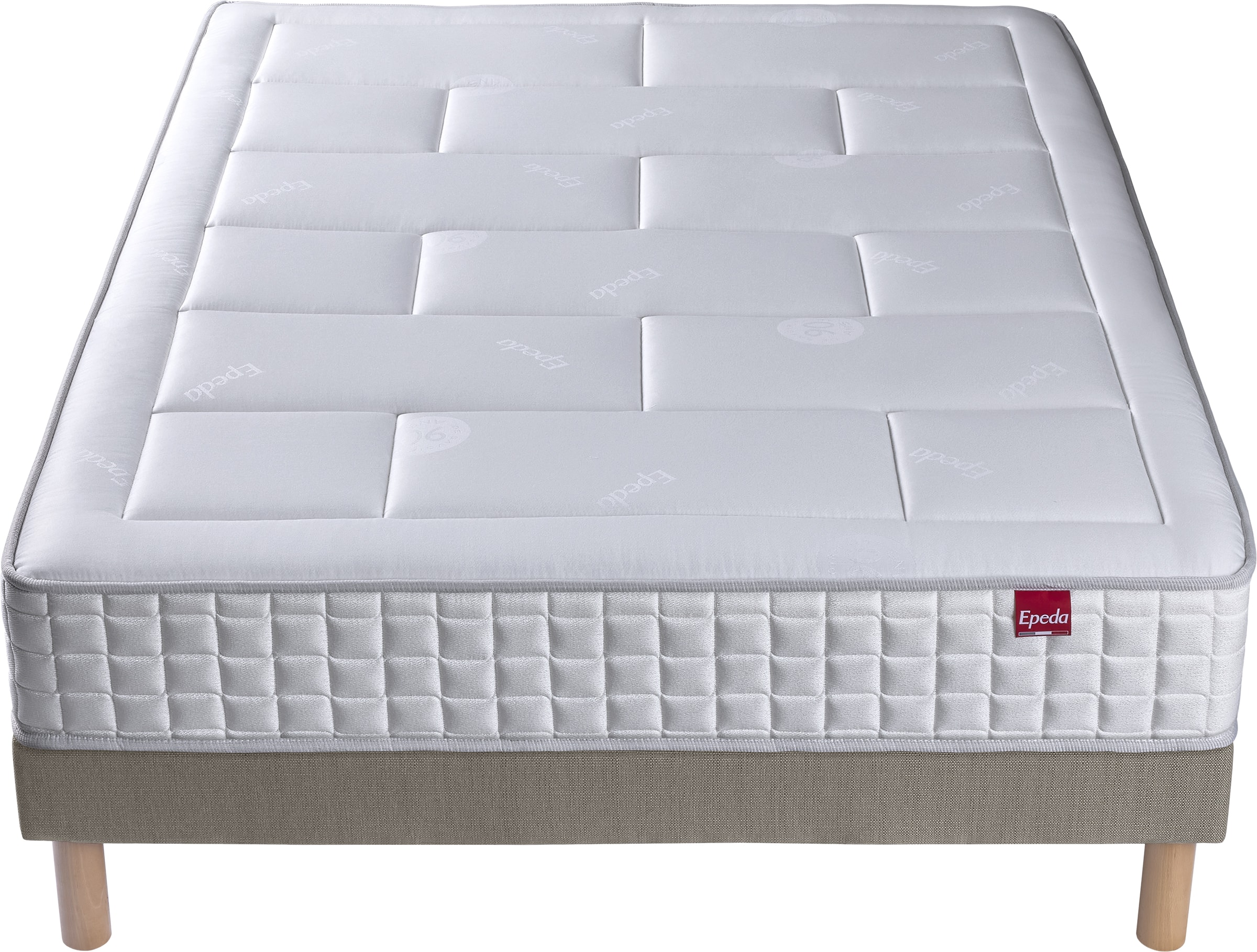Ensemble Matelas Sommier 140 x 190 EPEDA Cedre 1419 + sommier