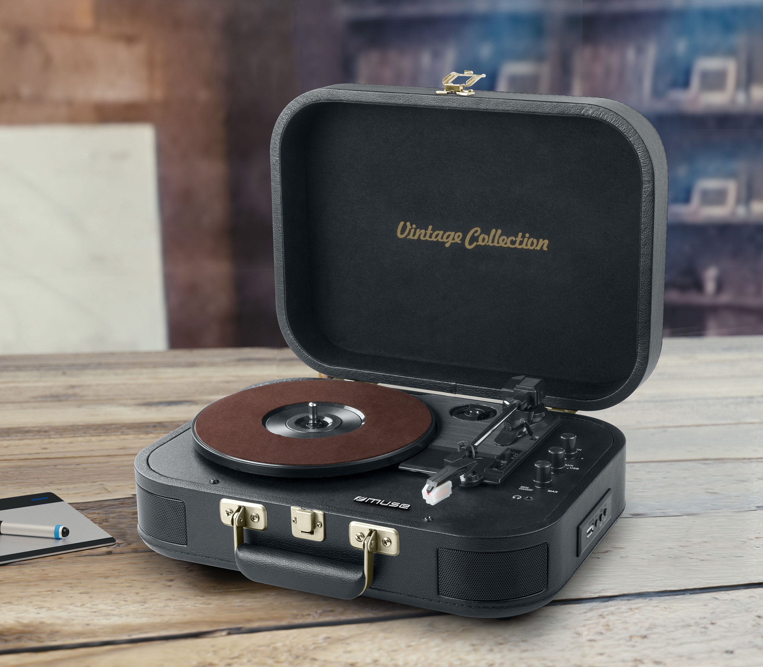 Platine vinyle USB MUSE MT-201 GLD Pas Cher - UBALDI.com