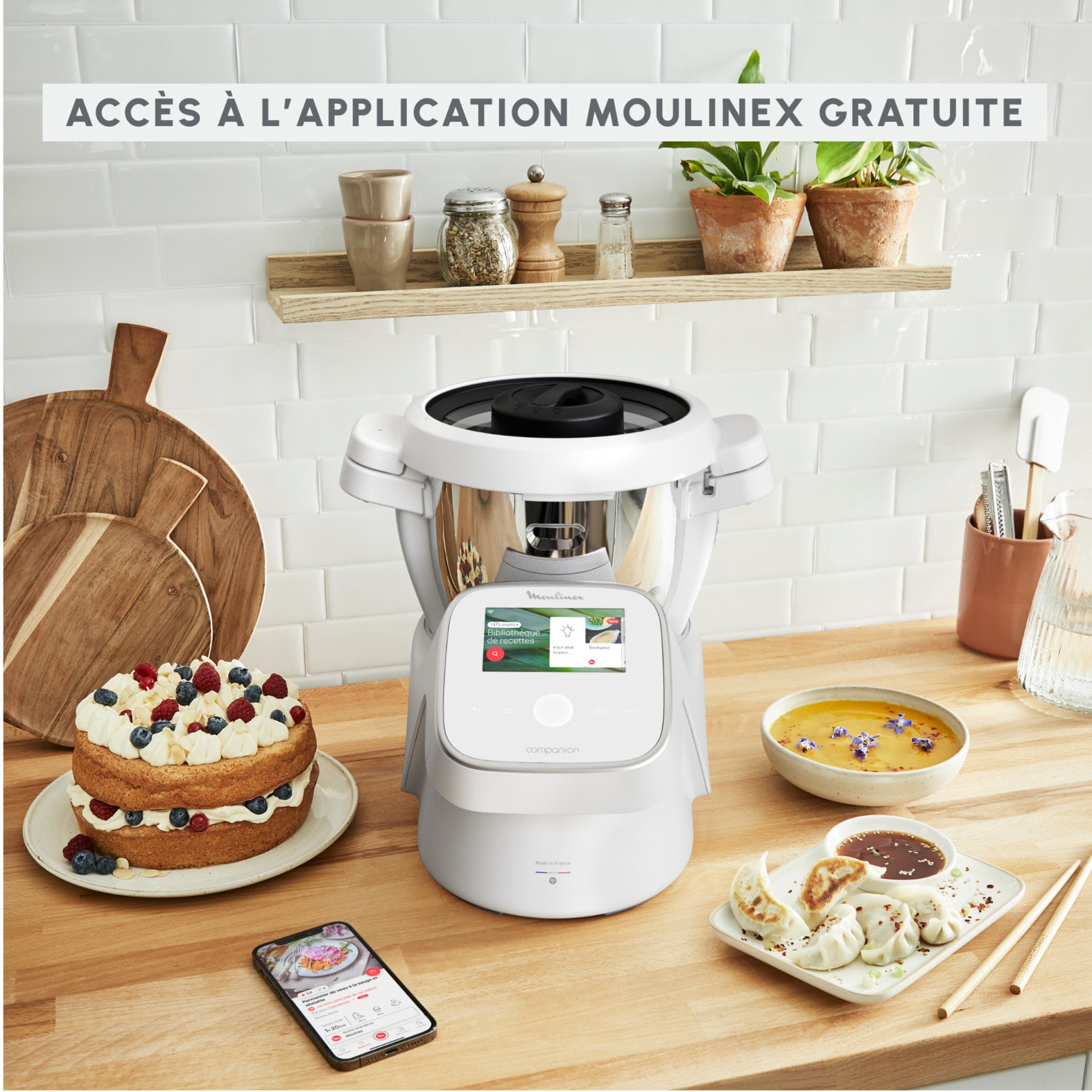 Robot cuiseur connecté MOULINEX HF935110 i-Companion Touch Pas Cher ...