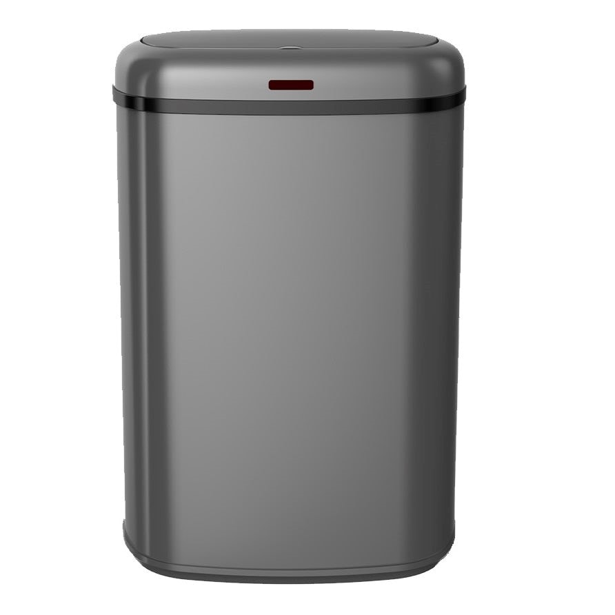Poubelle de cuisine automatique logan gris acier inoxydable 58 l ...
