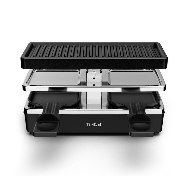 Tefal appareil a raclette et grill, 2 personnes, modulable, prise ...