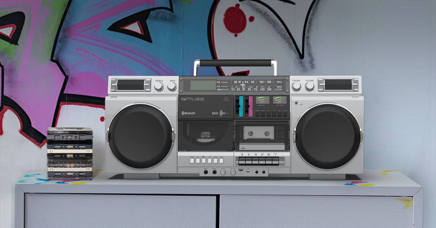 Micro chaîne hifi sans fil MUSE M-380 GBS Pas Cher - UBALDI.com