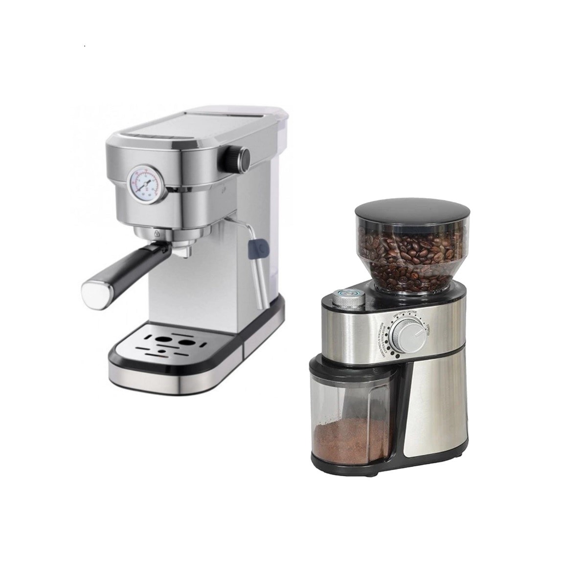 Pack expresso cafetière + broyeur packexpressobroyeur KITCHEN CHEF Pas ...