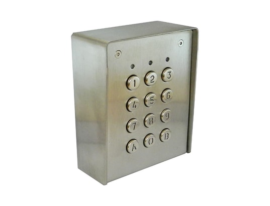 Clavier à codes en inox avec touches métalliques GOLMAR